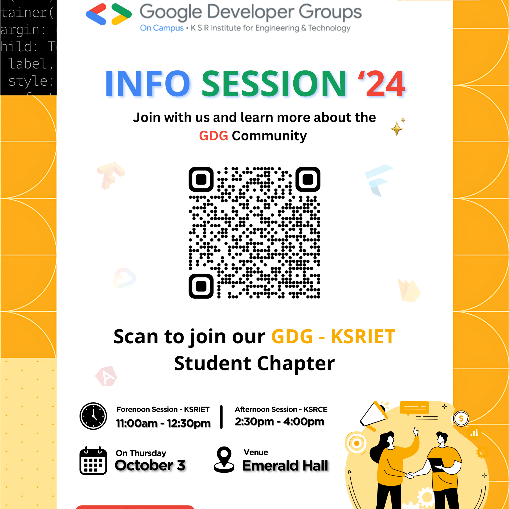 See GDG Info Session '24 at Google Developer Groups GDG on Campus KSR Institute For Engineering ...